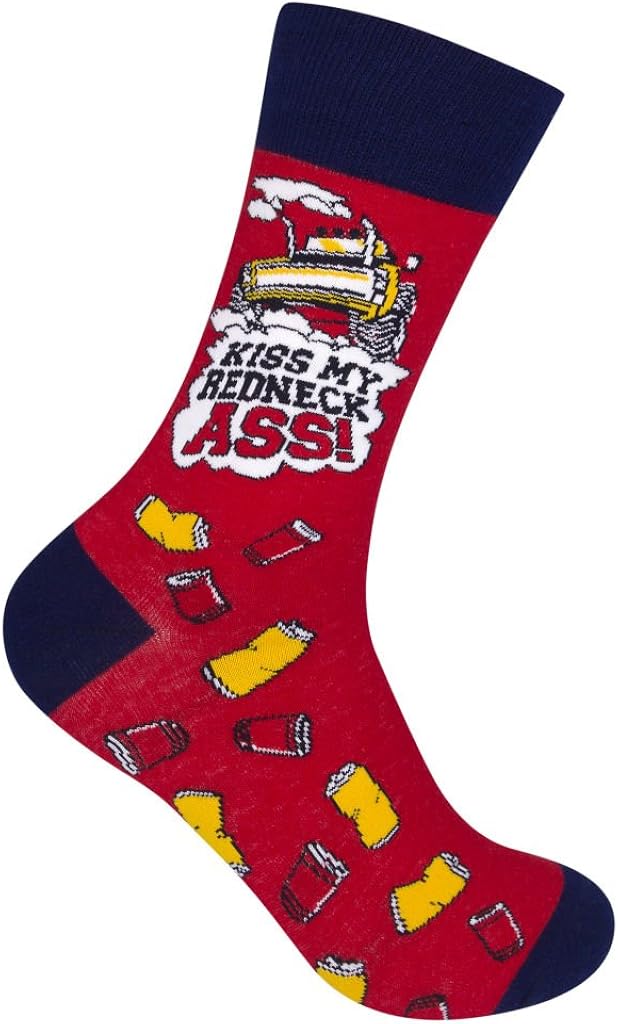 Amazon.com: Kiss My Redneck Ass - Novelty Socks Women - Novelty Socks ...