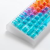 Amazon.com: mintcaps Crystal Clear Keyboard Keycaps Transparent PC ...