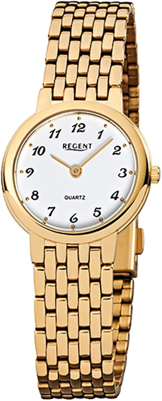 Regent Ladies Watch Gold Analog F-910 Steel Bracelet URF910 an Offer ...