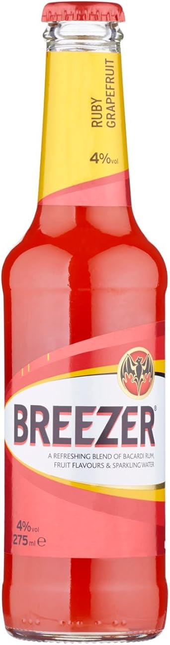 Bacardí Breezer Cocktail Aperitivo Grapefruit, 275ml: Amazon.it ...