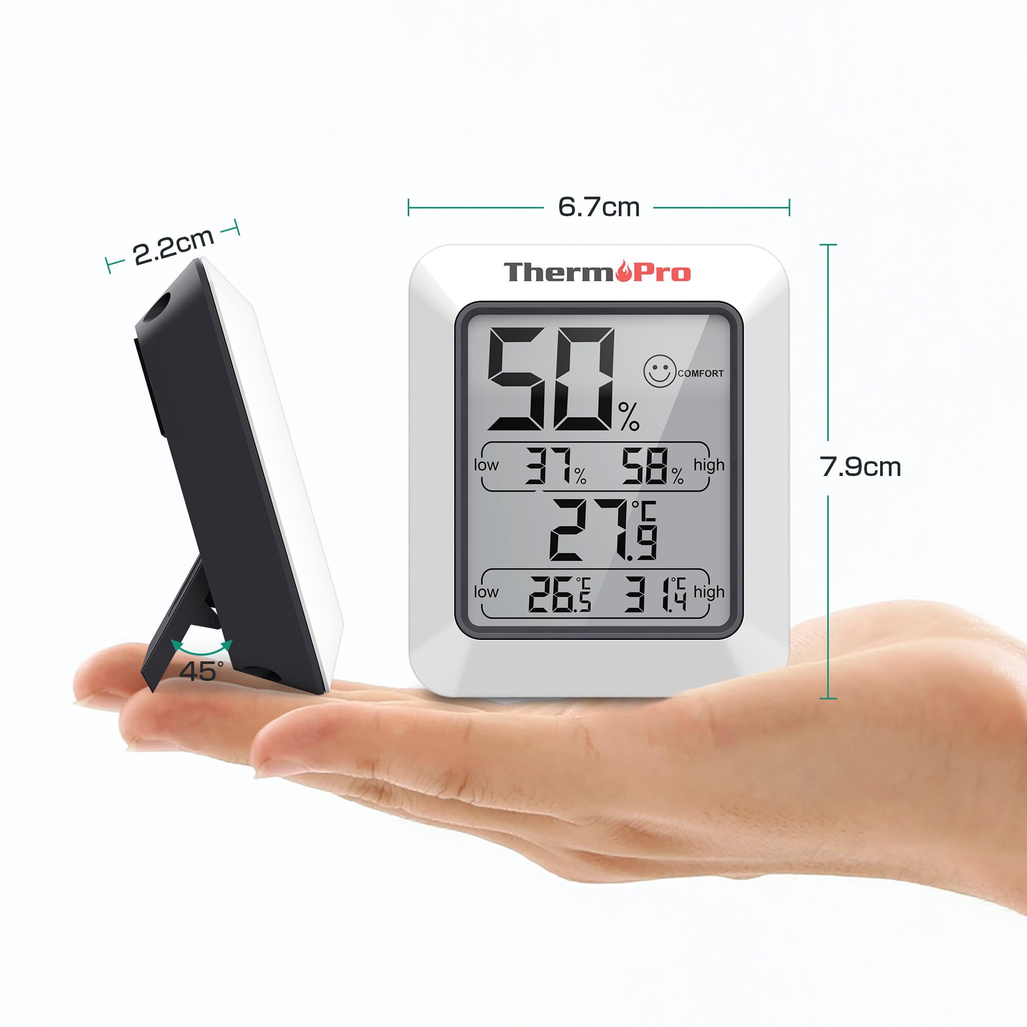 Mua ThermoPro TP50 Digital Thermo Hygrometer, Indoors, Face Mark ...