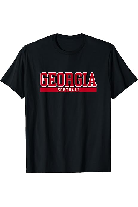 Camisetas De Softbol De Los Georgia Bulldogs Georgia Softball Gear,