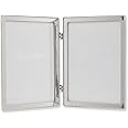 Amazon.com - 5x7 Hinged Double Cast Metal Picture Frames, Silver ...
