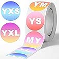 Amazon.com : 1000 Pcs Youth Clothing Size Stickers Clothing Size ...