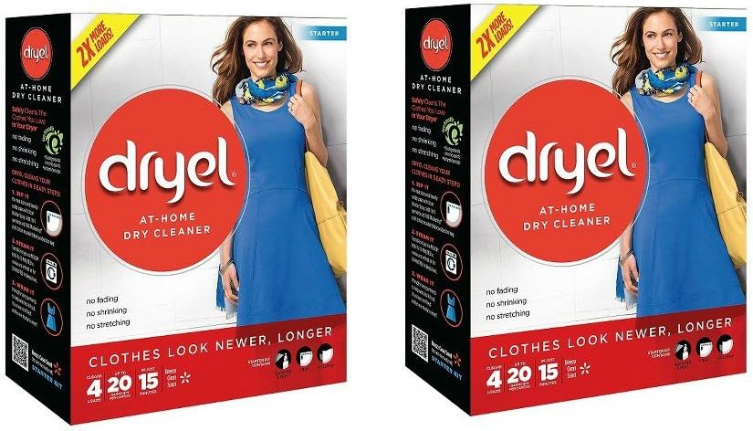 Amazon.com: Dryel At-Home Dry Cleaner Starter Kit 4 Loads (2): Home ...