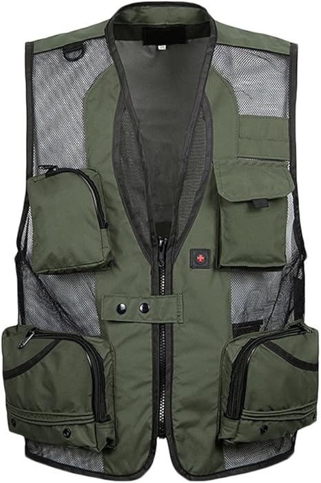 Yonglan Herren Outdoor Jagd- Und Anglerweste V-Kragen Superleicht ...