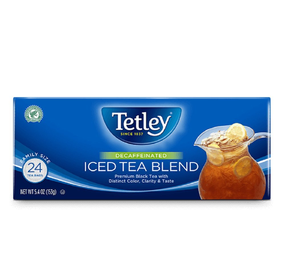 Amazon.com : Tetley Black Tea, Iced Tea Blend, Family Size, 24 Round ...