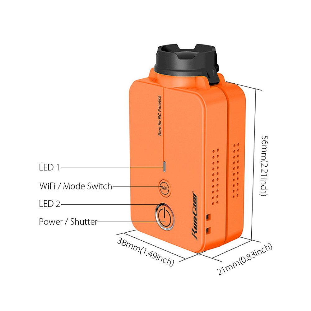 Mua RunCam 2 FPV Camera 1080P60fps Ultra HD Mini WiFi Sports Action ...