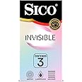 Sico Invisible Ultra Sense Condones de hule látex natural cartera con 3 ...