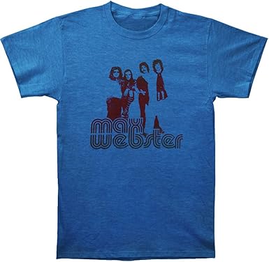 Max Webster Men's Retro Slim Fit T-shirt Medium Heather Royal: Amazon ...