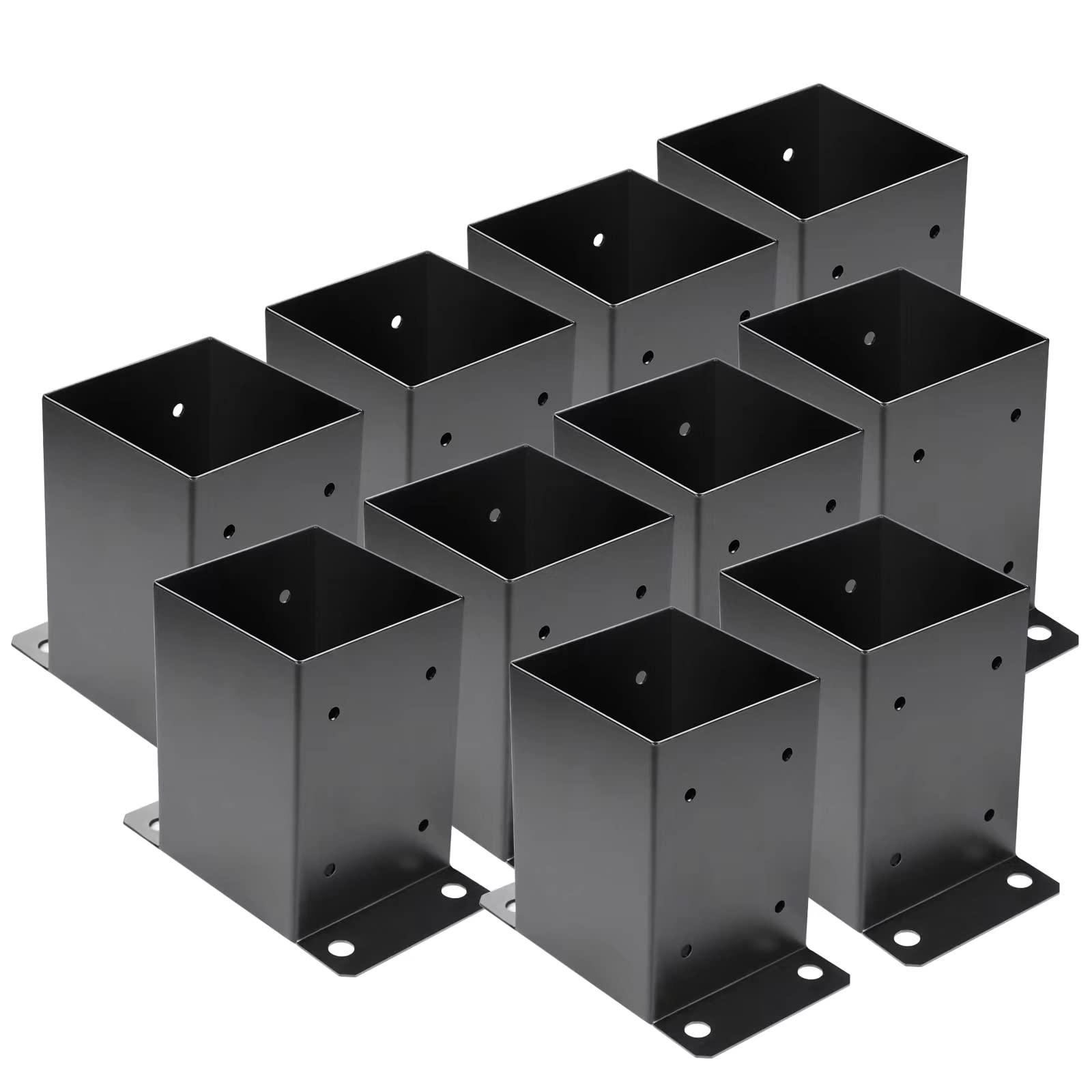 4 x 4 Post Base 10 PCS,Inner Size 3.6"x3.6"Deck Post Base,Heavy Duty ...