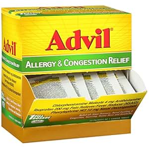 Amazon.com: Advil Allergy & Congestion Relief, Pain Reliever / Fever ...