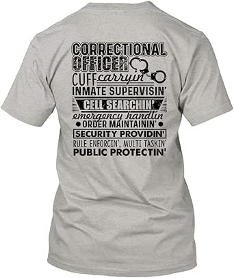 Correctional Officer Job Short Sleeve Tshirt Design, Unisex Shirt ...