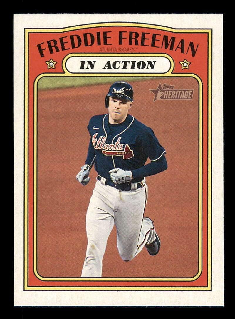 Amazon.com: 2021 Topps Heritage #40 Freddie Freeman Atlanta Braves In ...