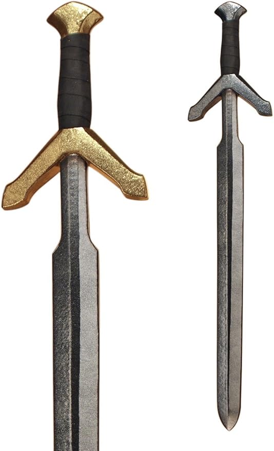 LARP Claymore - Kurzschwert aus Schaumstoff in Stahl- oder Messingoptik ...