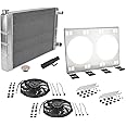 Amazon.com: Universal LS Double Pass Radiator Kit, Dual Electric Fans ...