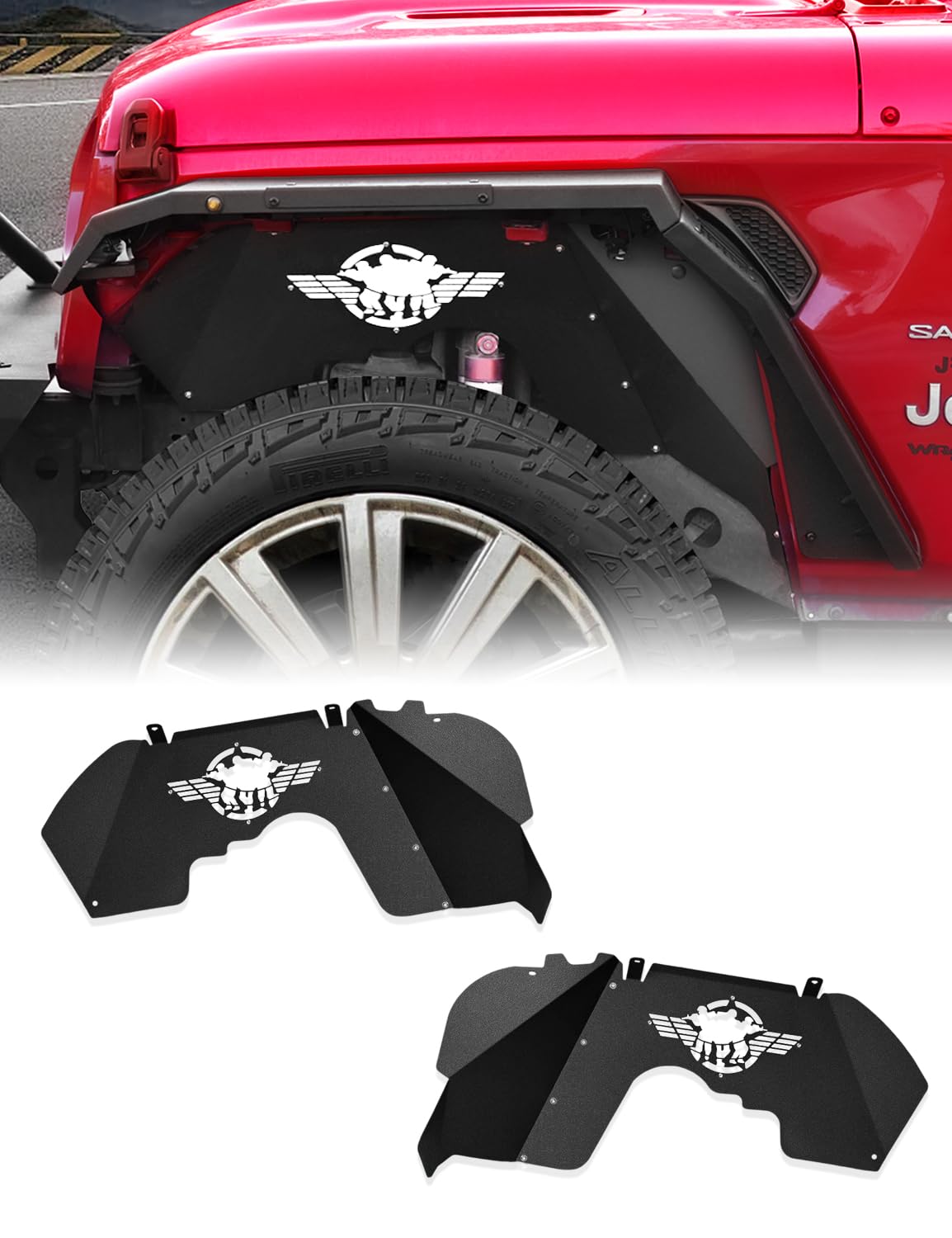 Soldier Inner Fender Front Fender Liners Compatible with Jeep Wrangler ...