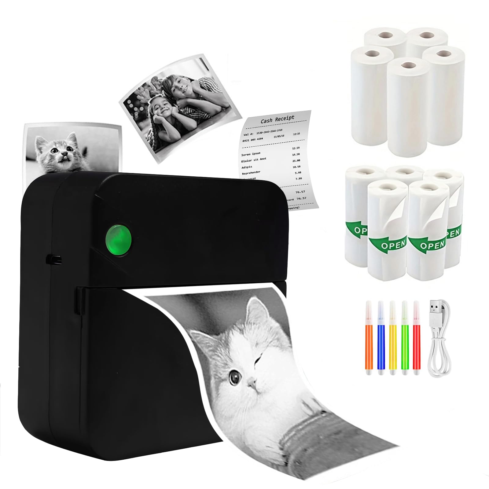 Mua Mini Sticker Printer, Bluetooth Smart Pocket Inkless Thermal ...