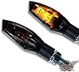 Halogen Mini Blinker Nova Motorradblinker schwarz smoke getönt ...