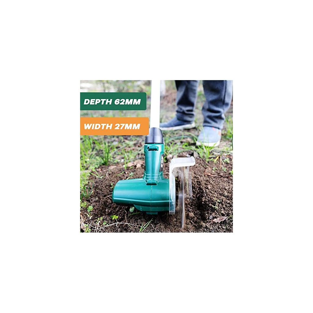 20V Handheld Tiller Rotavator, Portable Electric Tiller, Cordless Soil ...