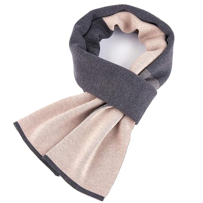 Buy Men's Australia Merino Wool Scarves Soft Warm Long Winter Plaid ...
