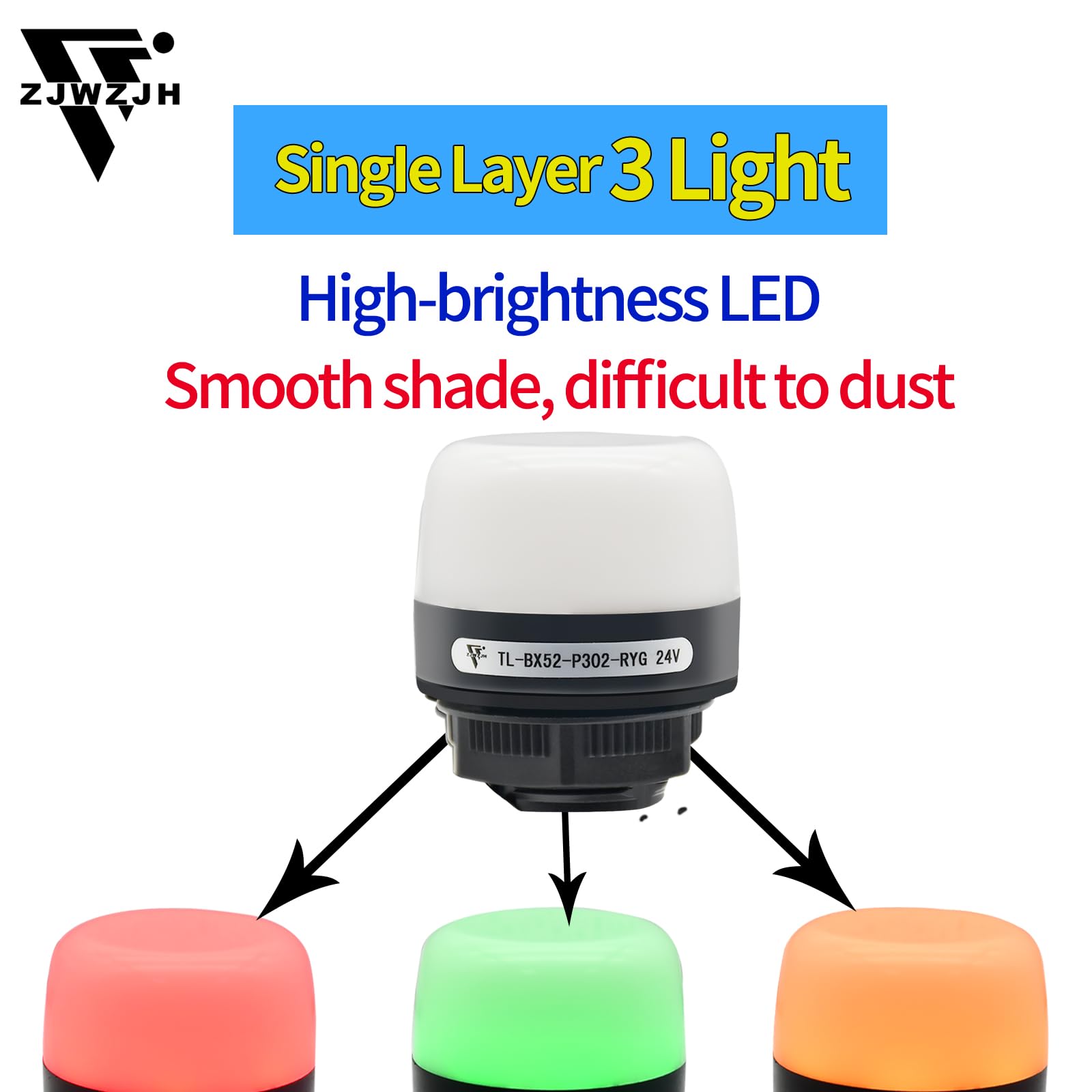 Mua ZJWZJH 24V LED Industrial Warning Lights, 3 Colors 1 Layer, Column ...