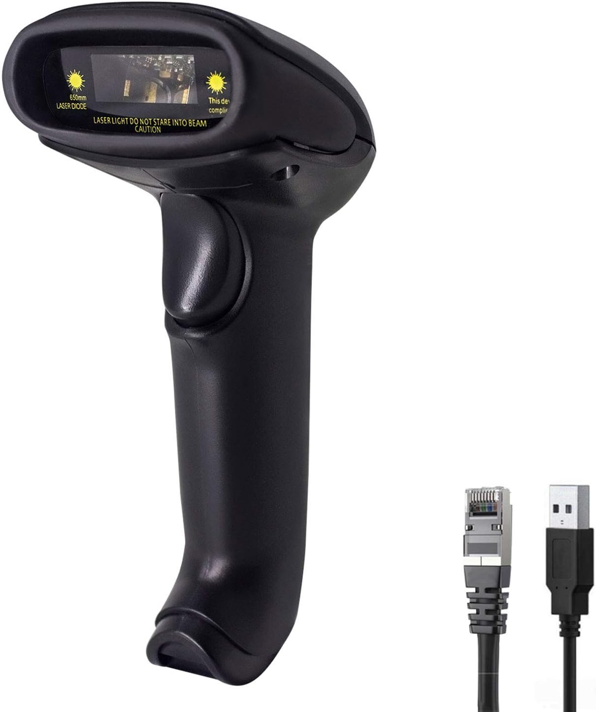 USB Laser Barcode Scanner,Symcode Handheld 1D Laser USB Wired Barcode ...