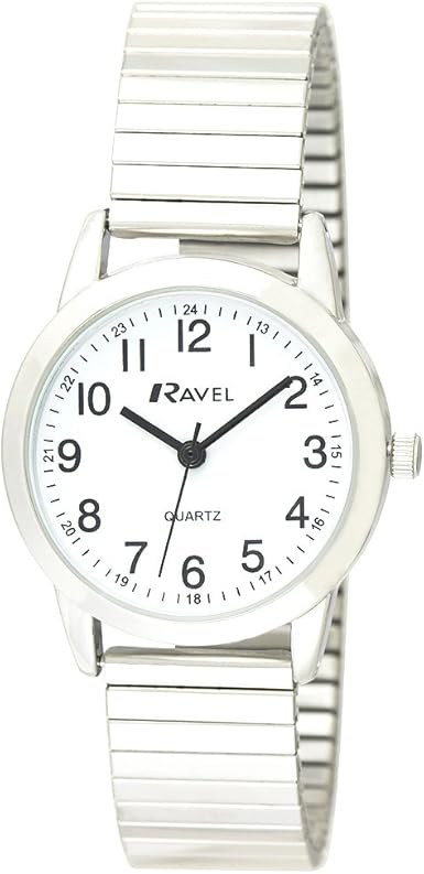 RAVEL Womens Analogue Classic Quartz Watch with Stainless Steel Strap ...