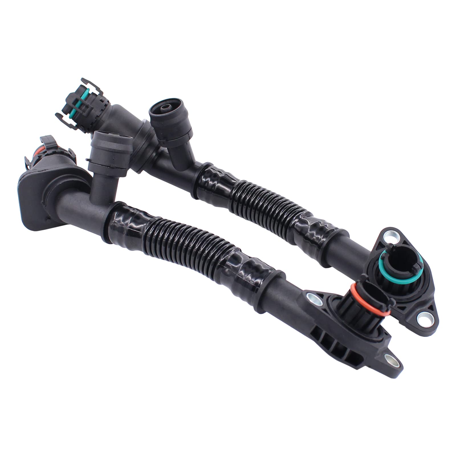 NewYall Left and Right Engine Crankcase Vent Breather Hose for BMW 550i ...
