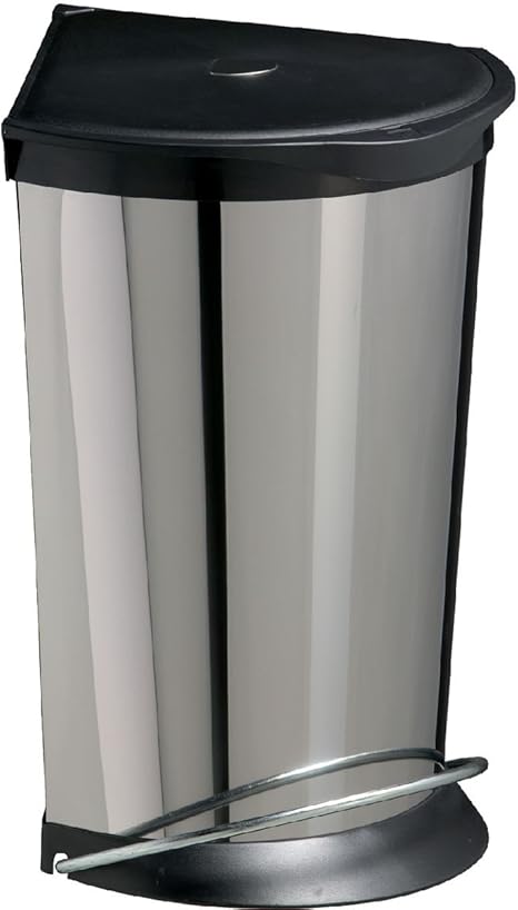 Rossignol Cornelia 92720 Corner Waste Bin 24 L Stainless Steel: Amazon ...