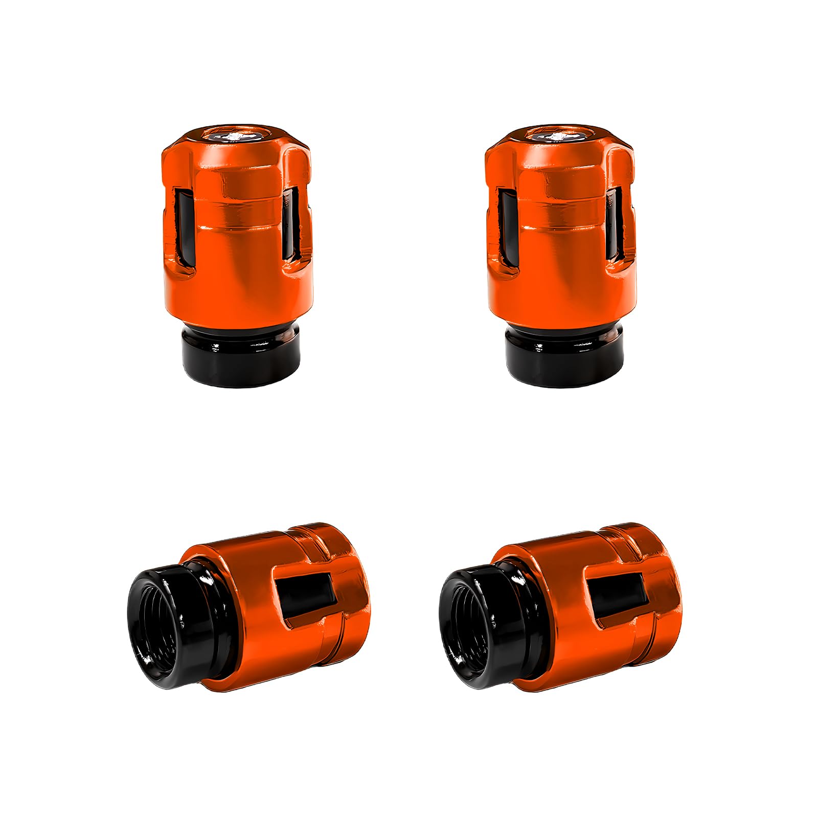 Yourkar 4 PCS Car Tire Valve Stem Caps, Unique Shape Aluminum Alloy ...