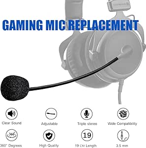Amazon.com: Turtle Beach Mic Replacement - AMYYMA 3.5mm Detachable Game ...