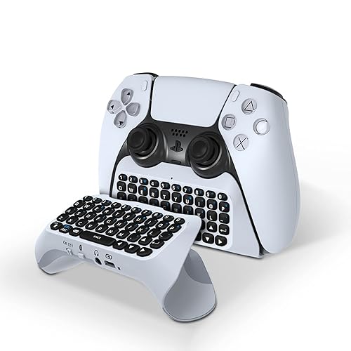 FENGCHUANG PS5 Controller Keyboard,Bluetooth Wireless Keyboard Chatpad ...