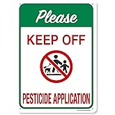Amazon.com : Caution Pesticide Application Keep Off Sign With Stake for ...
