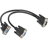 Amazon.com: SAYTAY VGA Monitor Y-Splitter Cable, 1 Male to Dual 2 VGA ...