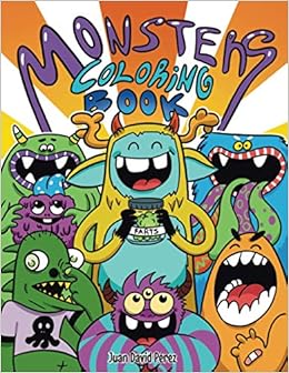 Monsters Coloring Book: Cool,Funny and Quirky Monster Coloring Book For ...