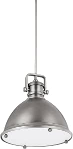 Capital Lighting 4432AN Transitional 1-Light Pendant, Antique Nickel ...