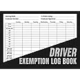 Driver Exemption Log Book: Driver's Daily Log Book For Short Haul ...