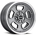Amazon.com: Vision 148 Shift 15x7 5x4.5" +6mm Gunmetal/Machined Wheel ...