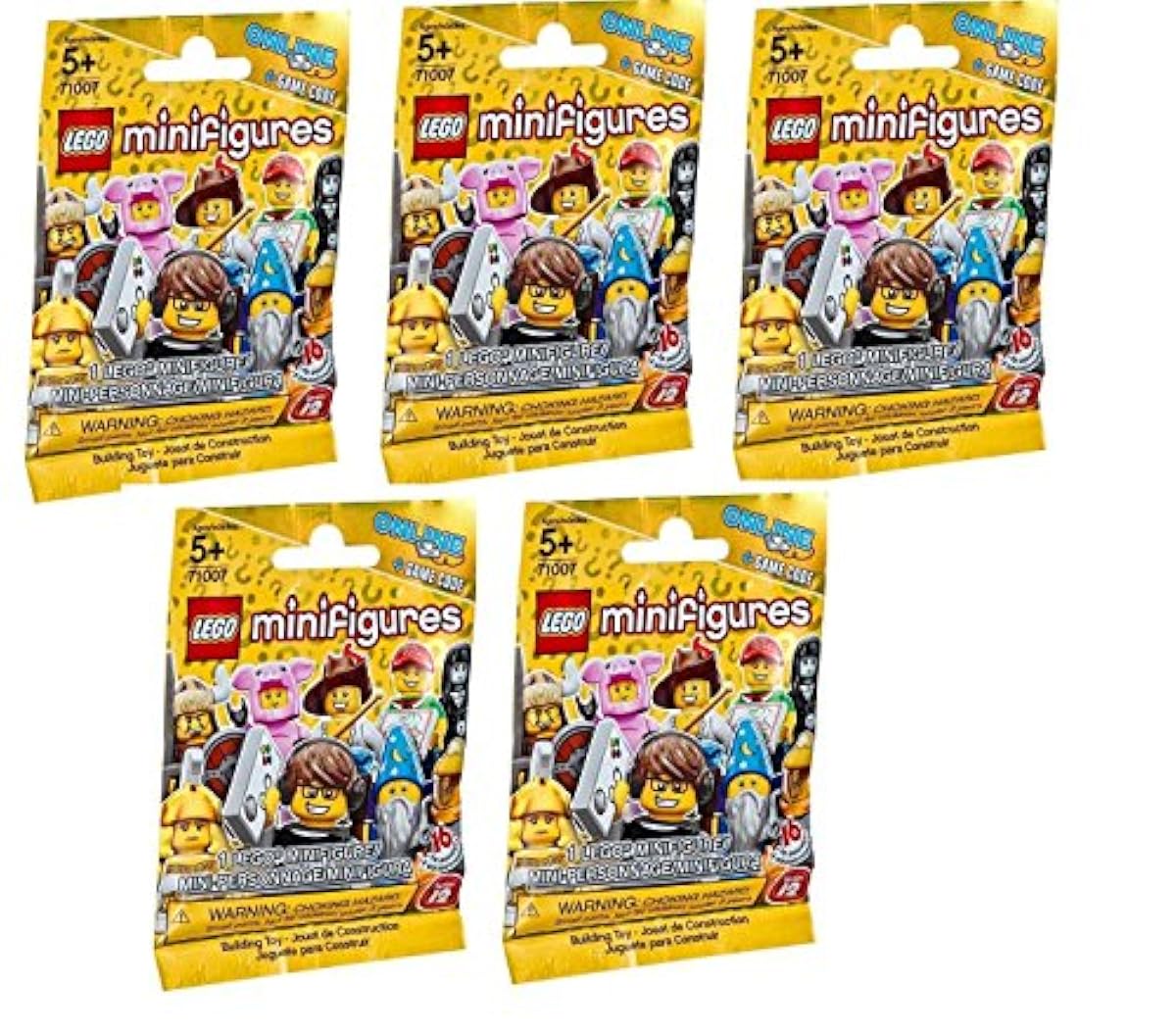 [해외] LEGO, SERIES 12 MINI FIGURES, BUNDLE SET OF 5 71007 CHARACTERS MAY ...