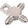 Amazon.com: Podavelle Stainless Steel 3AN Male Brake Line Tee Block ...
