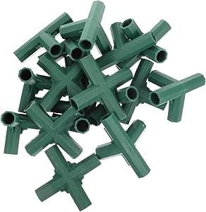 Amazon.com : YARDWE 20Pcs Gardening Frame Joints Pole Connector ...