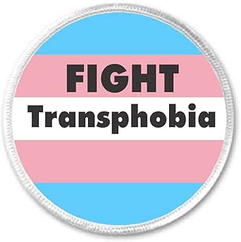 Amazon.com: Transgender Flag FIGHT Transphobia 3" Sew On Patch LGBT ...