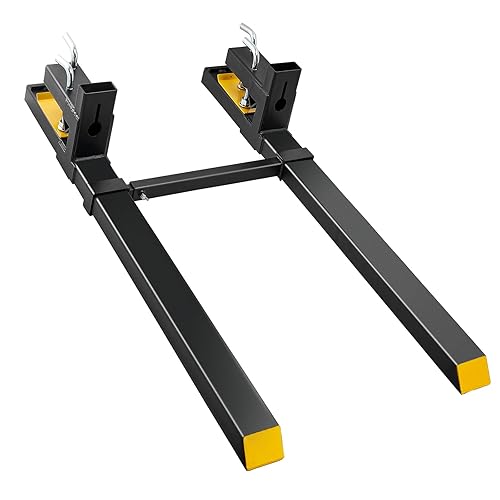 BestEquip Pallet Forks, 4000 lbs Clamp on Pallet Forks, 60" Heavy Duty ...