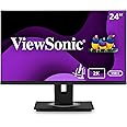 Amazon.com: ViewSonic VG2455-2K 24 Inch IPS 1440p Monitor with USB C 3.1, HDMI, DisplayPort and ...