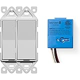 Levven Single-Pole On/Off Wireless Switch Kit - Decora Style Switch ...