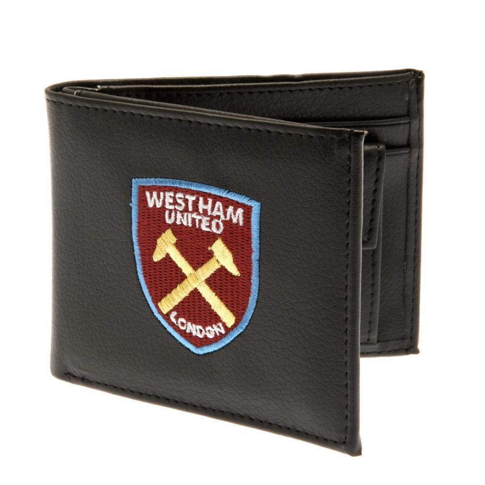 West Ham United FC Embroidered Wallet Club Crest Licensed Brand New ...