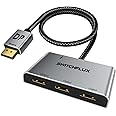 Amazon.com: SWITCHFLUX DisplayPort to HDMI Splitter for 3 Monitors ...