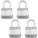 Master Lock 140KAD 1G022 Padlock, Keyed Alike, 1/4 in Shackle, 4-Pin ...