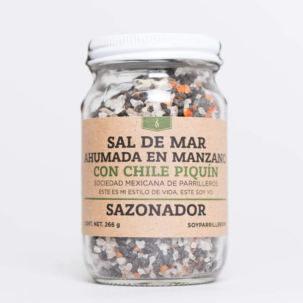 Sal Ahumada en leña de manzano Piquín: Amazon.com.mx: Alimentos y Bebidas